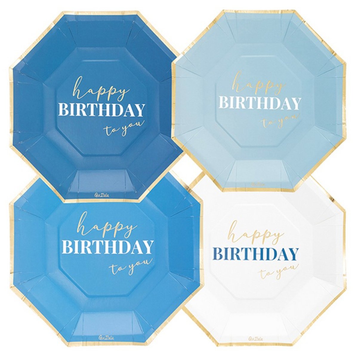 Happy Birthday To You Tallerkener Blå til 49 kr på Temashop dk