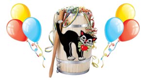 Fastelavnspynt - Pynt og dekoration til fastelavn - Temashop.dk