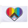 Progress Pride Hjerte Flag til 179 kr. på Temashop.dk