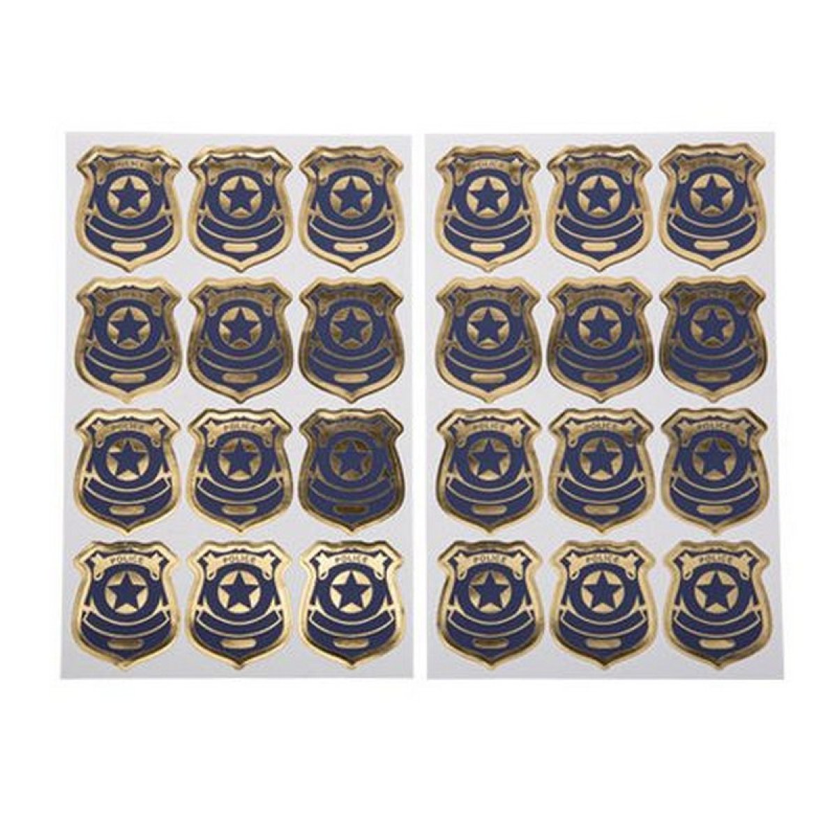 Politi Badge Klistermærker til 29 kr. på Temashop.dk