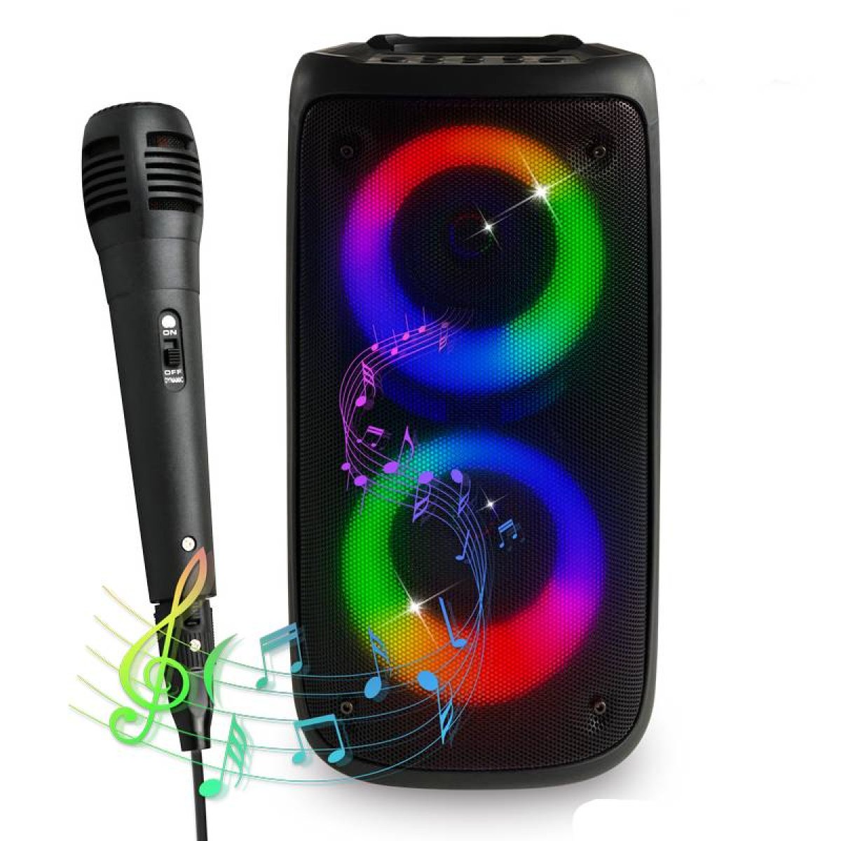 Bluetooth Karaoke Højttaler 2400 mAh til 349 kr. på Temashop.dk