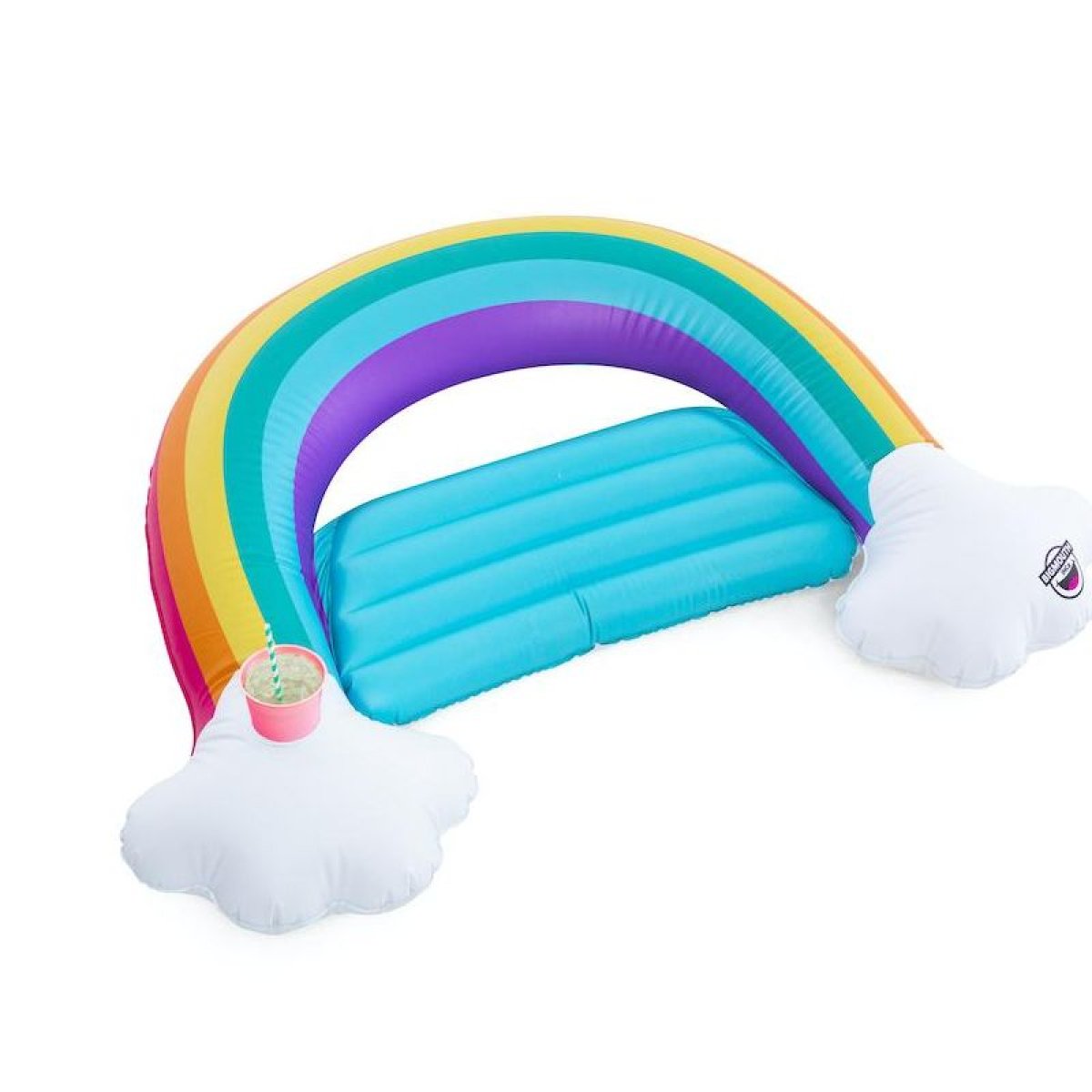 Oppustelig Regnbue Poolstol til 229 kr. på Temashop.dk