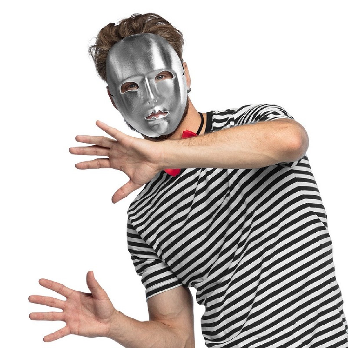 Mime Maske Sølv til 39 kr. på Temashop.dk