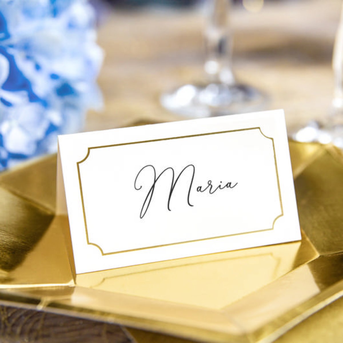 Køb Bordkort med Guldkant til kun 29 kr | Temashop.dk