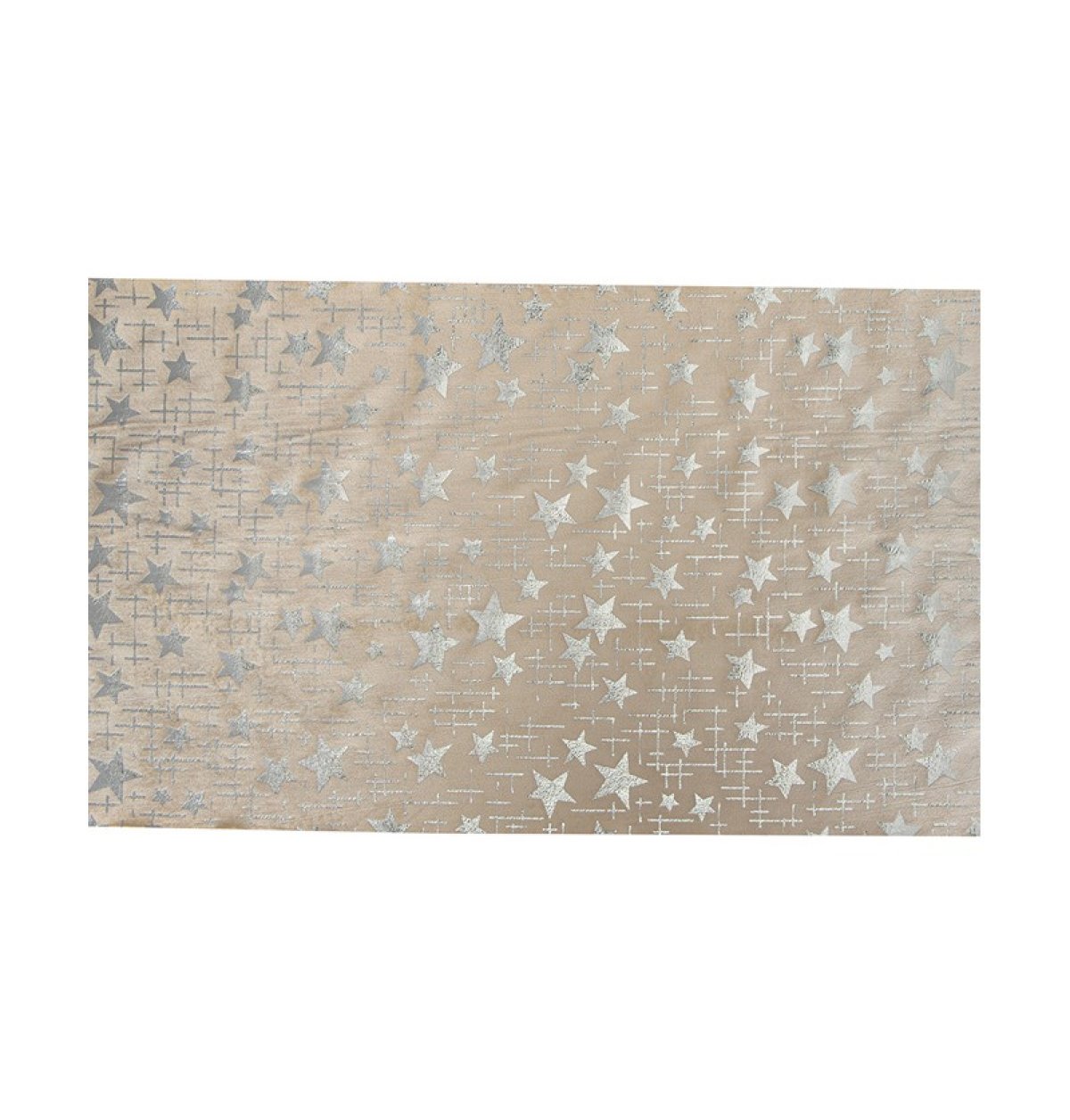 Stjerne Velour Bordløber Beige til 99 kr. på Temashop.dk