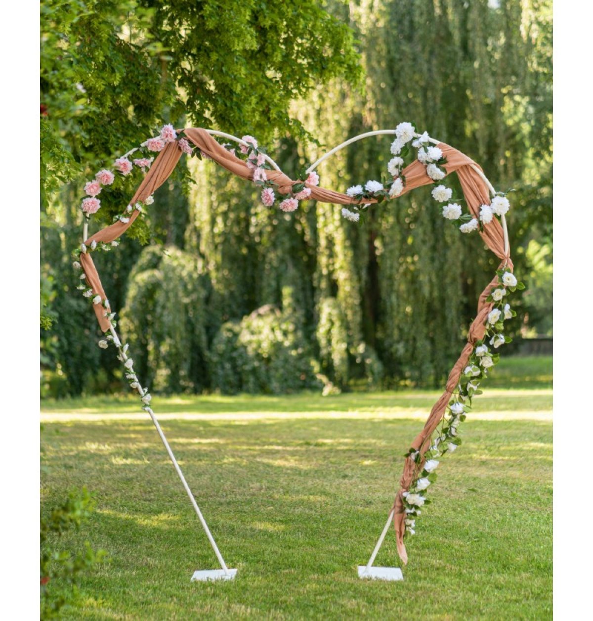 Metal Hjerte Dekoration Hvid til 2799 kr. på Temashop.dk