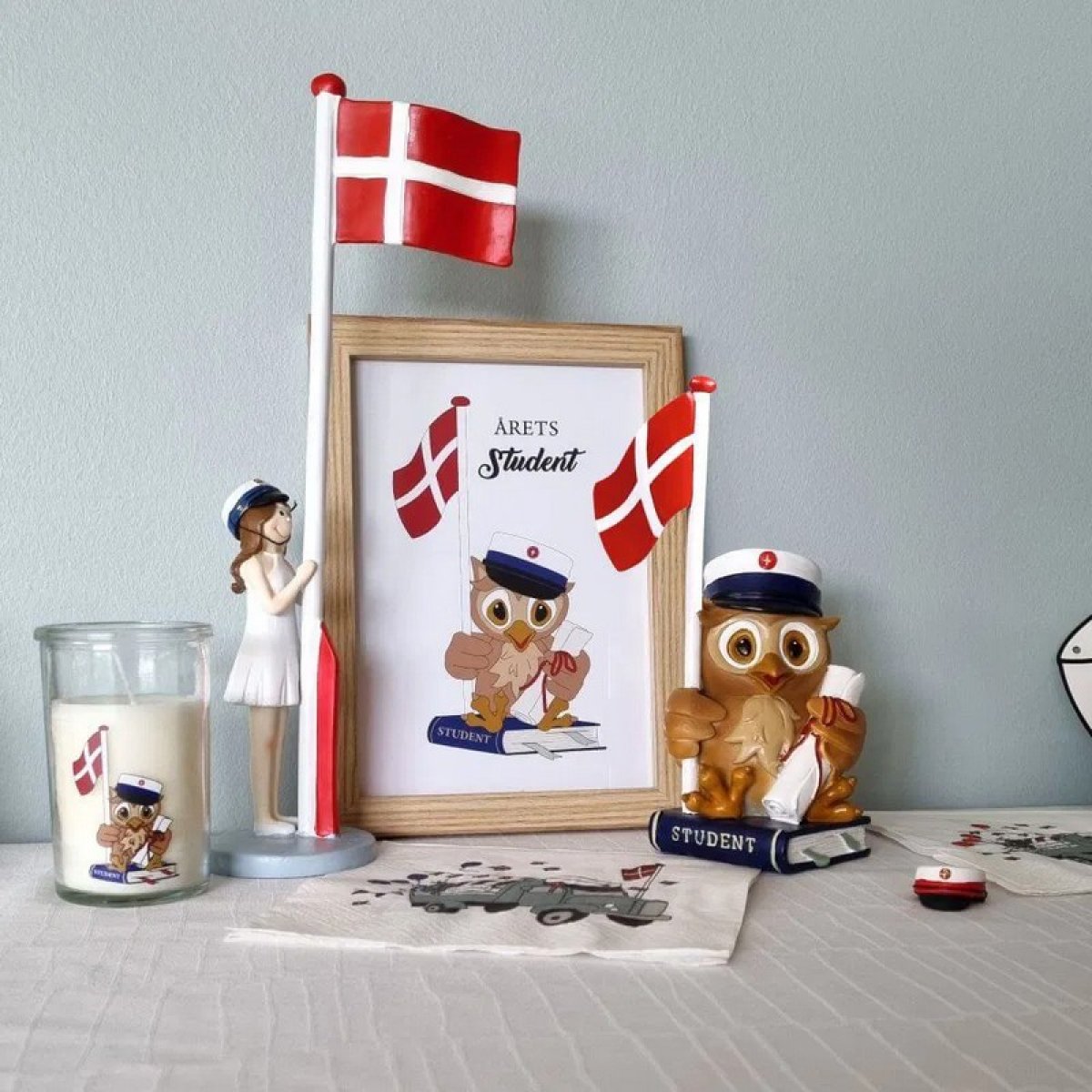 Studentervogn Servietter Blå til 39 kr. på Temashop.dk