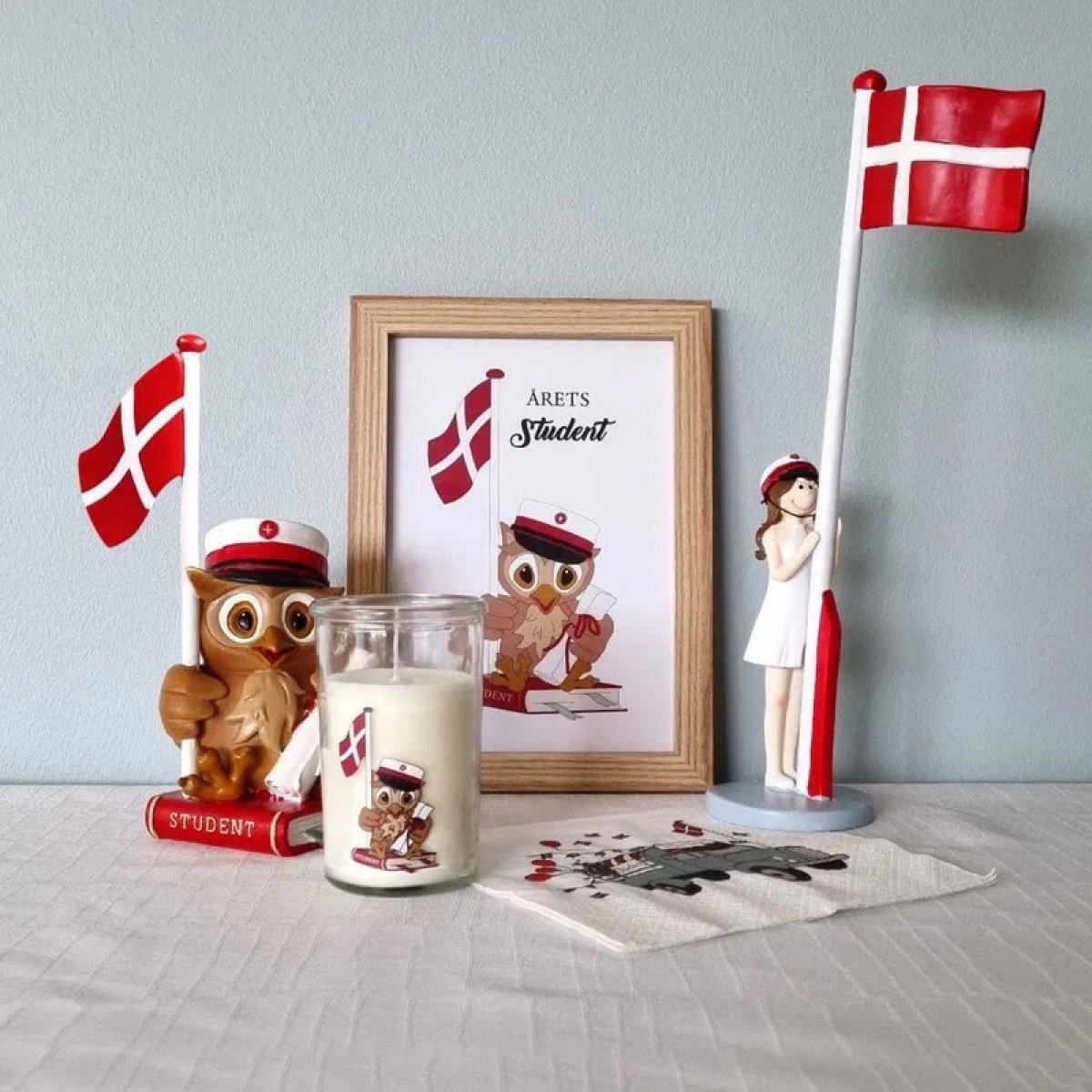 Studentervogn Servietter Rød til 39 kr. på Temashop.dk