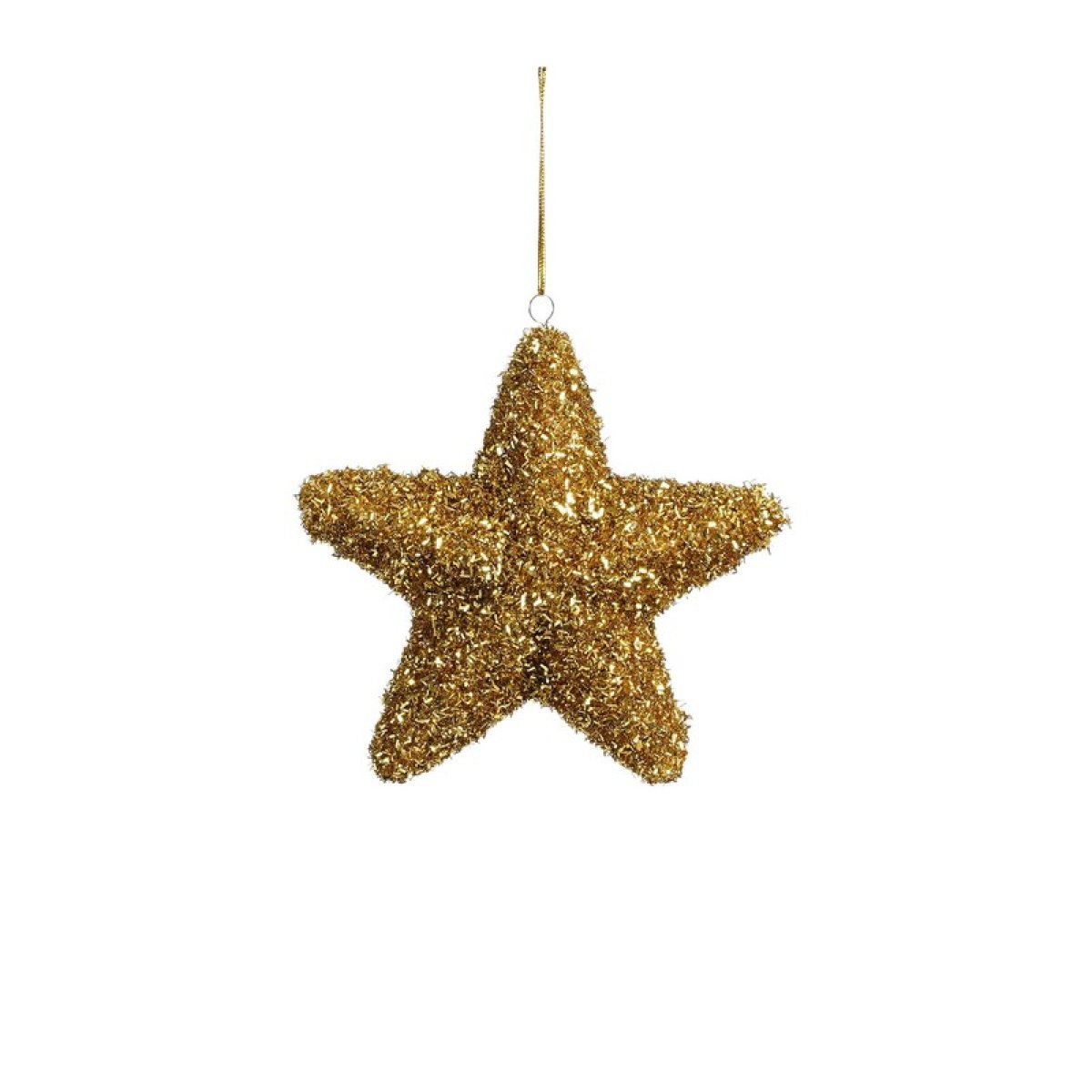 Stjerne Juletræspynt Guld til 29 kr. på Temashop.dk