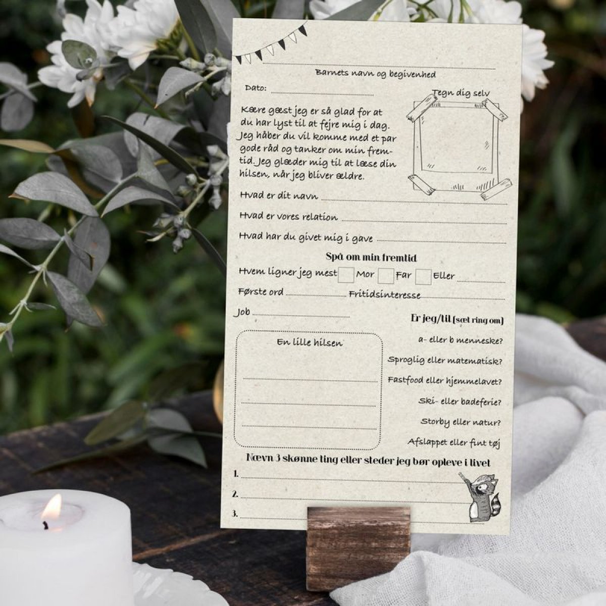 En Hilsen Til Barnet Navngivning til 79 kr. på Temashop.dk