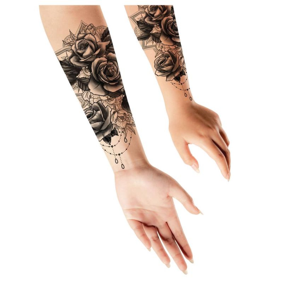 Roser Falsk Tatovering til 29 kr. på Temashop.dk