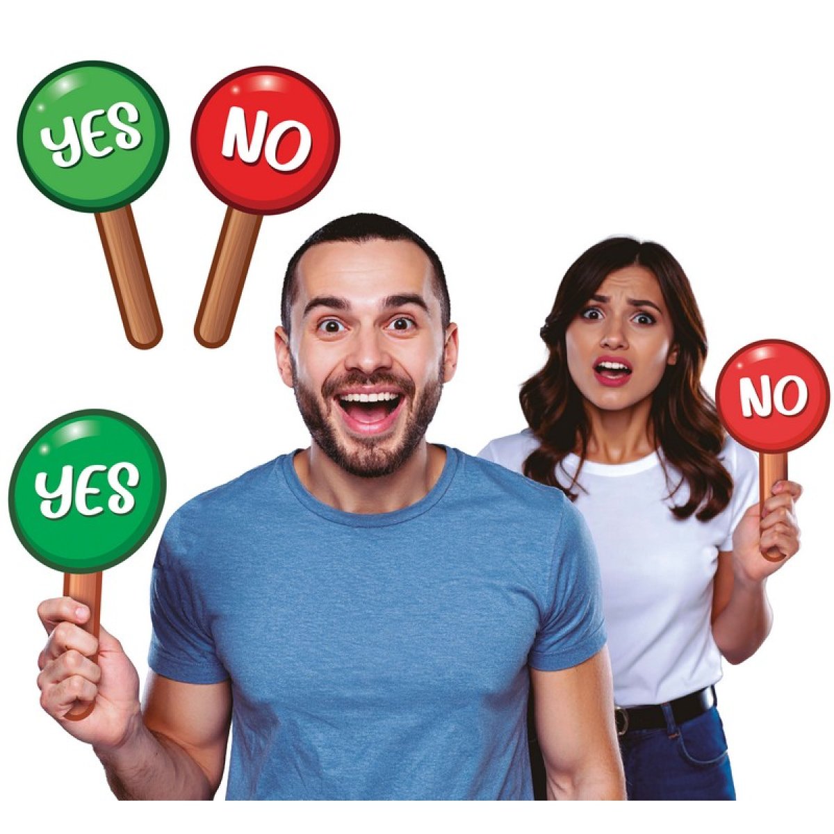 Yes/No Håndskilte Paddles til 39 kr. på Temashop.dk