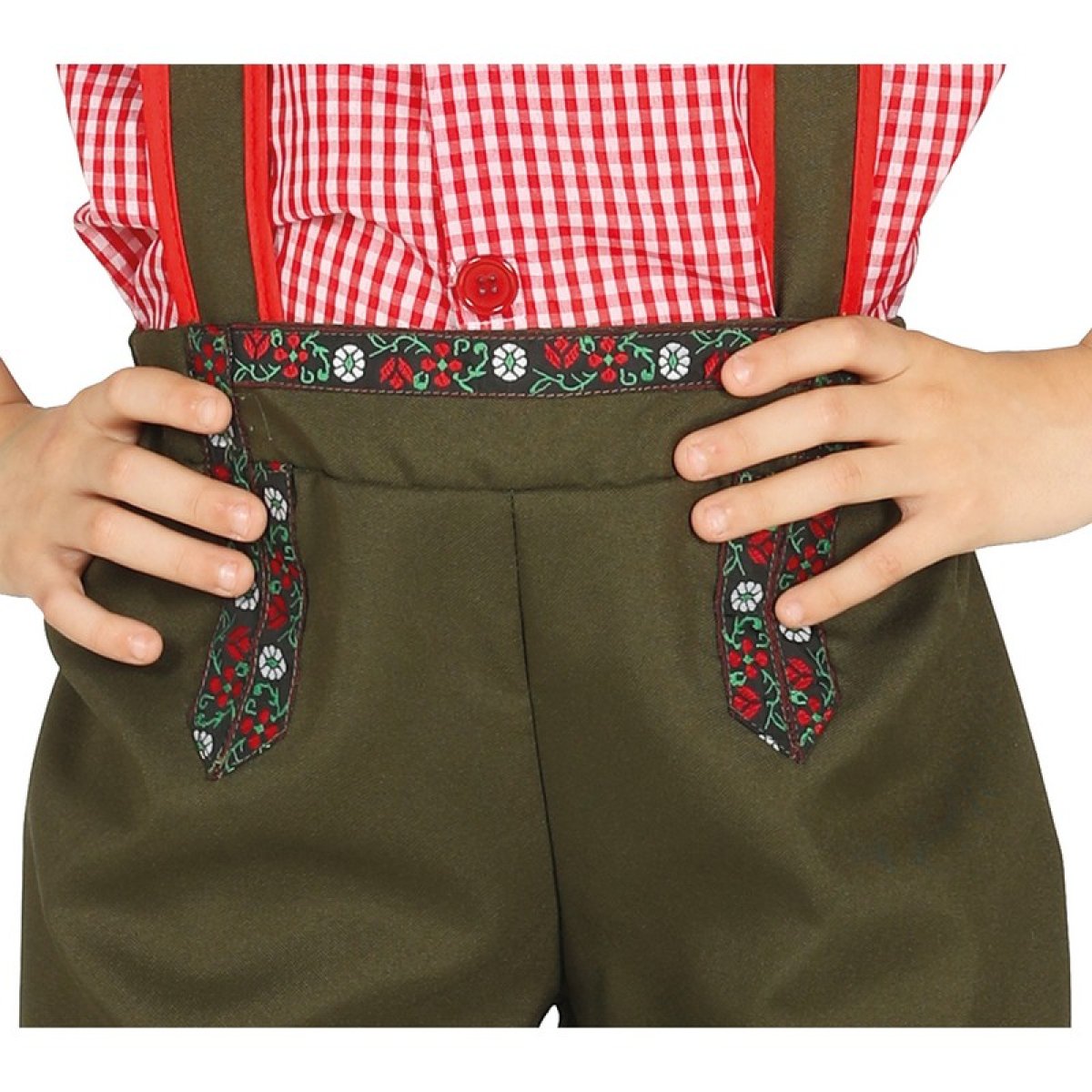 Tyroler Børnekostume Rød/Grøn til 199 kr. på Temashop.dk