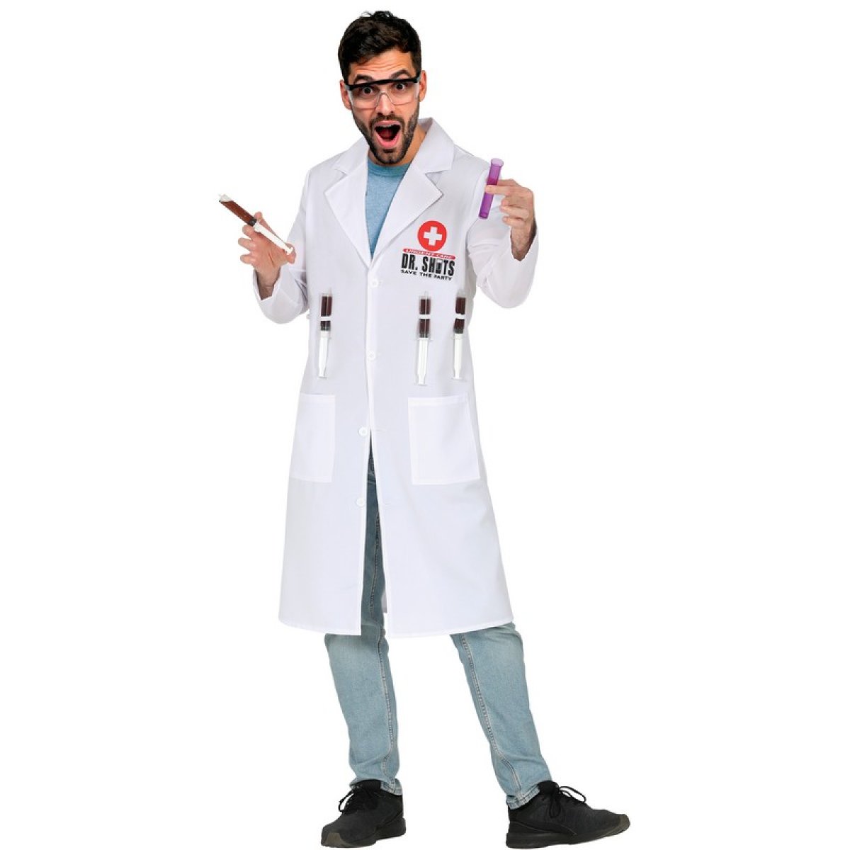 Dr. Shots Læge Kostume til 199 kr. på Temashop.dk