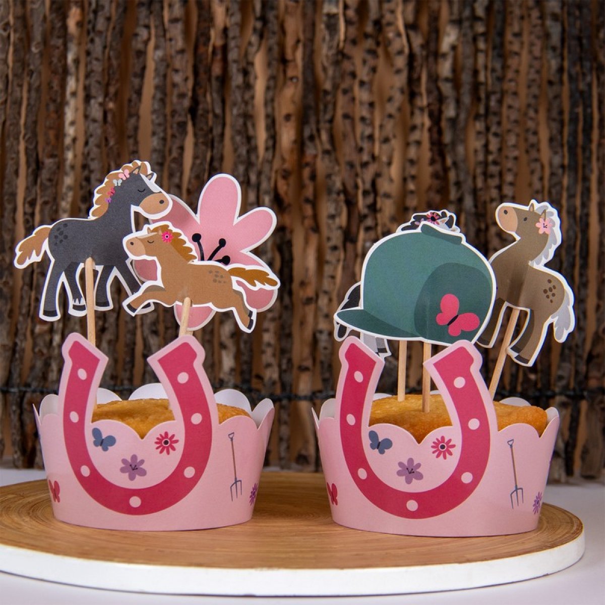 Heste Cupcake Wrappers & Kagepinde til 29 kr. på Temashop.dk