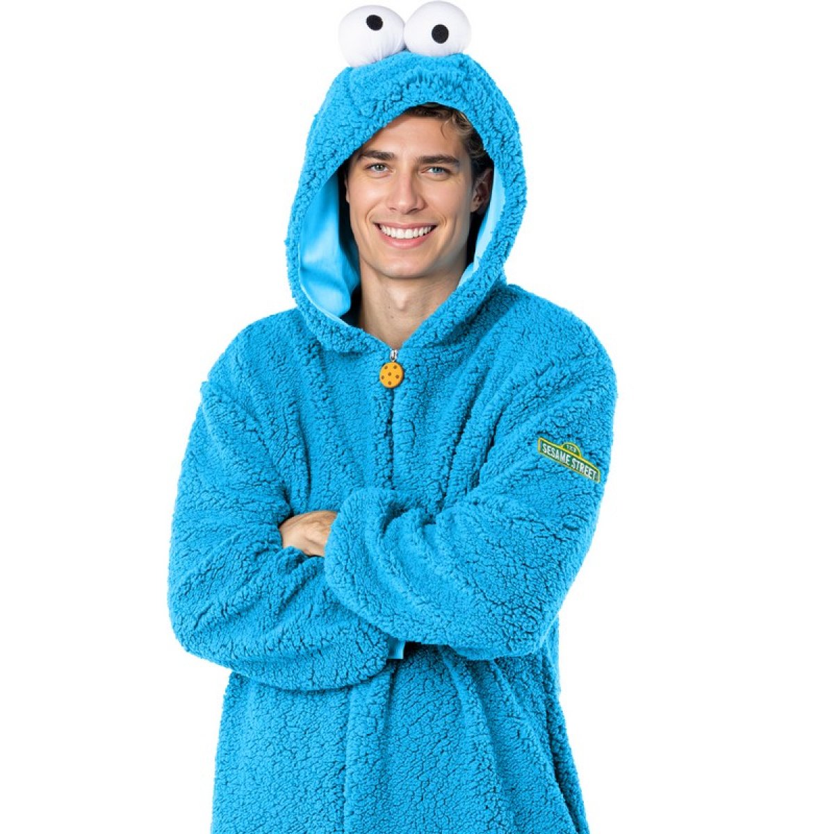 Sesame Street® Cookie Monster Onesie Kostume til 399 kr. på Temashop.dk