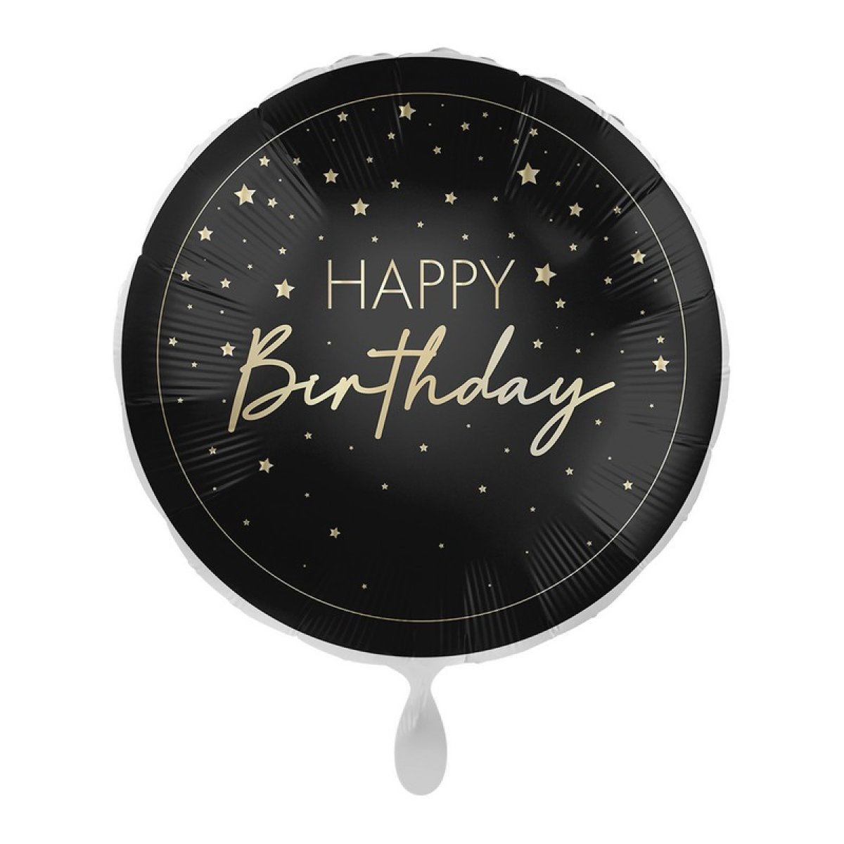Happy Birthday Folieballon Sort/Guld til 59 kr. på Temashop.dk
