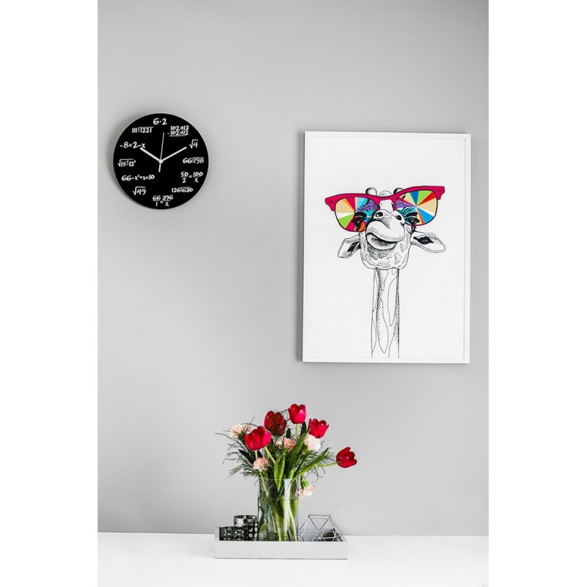 Matematik Formler Vægur Sort til 119 kr. på Temashop.dk