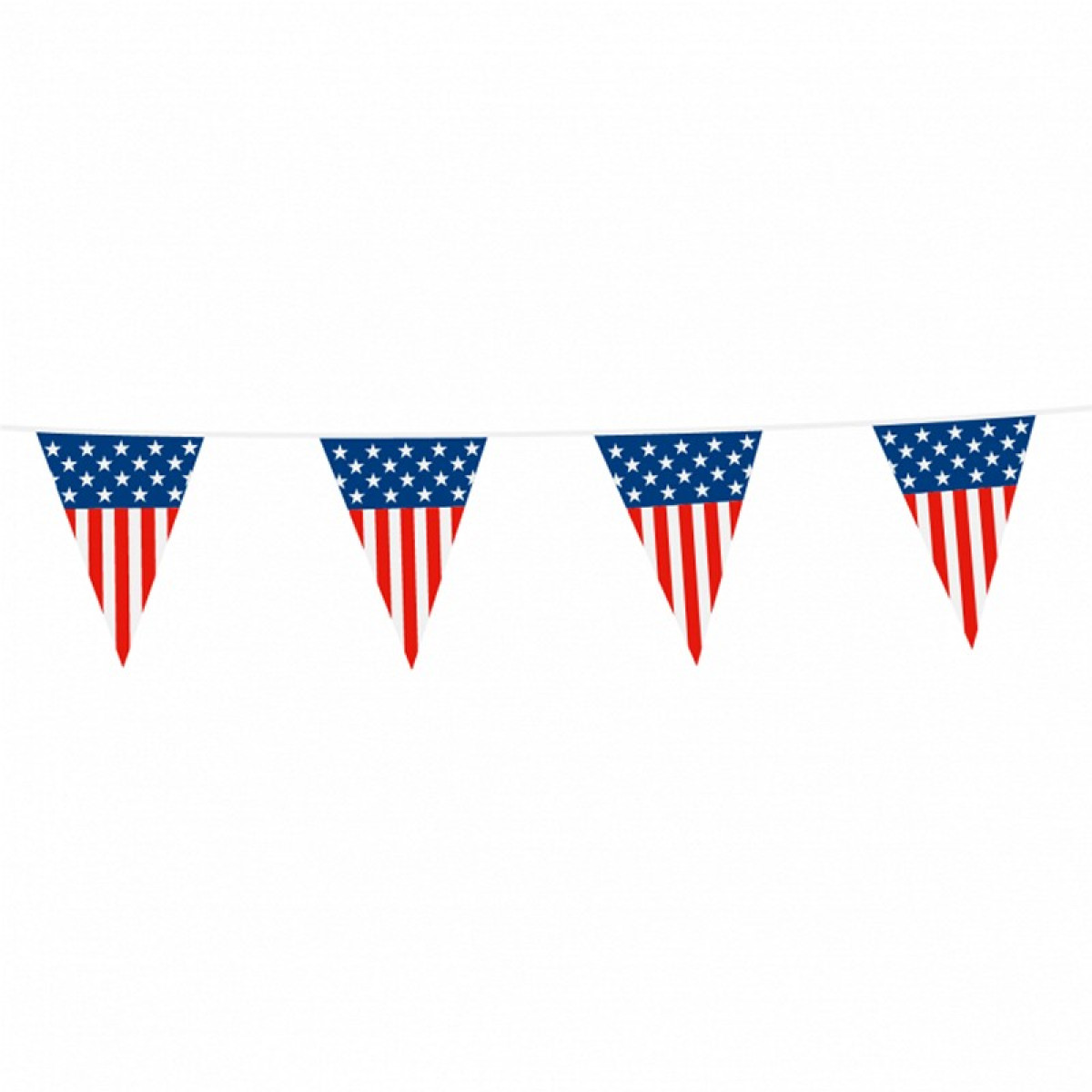 Køb USA Vimpel Flagguirlande til kun 29 kr | Temashop.dk