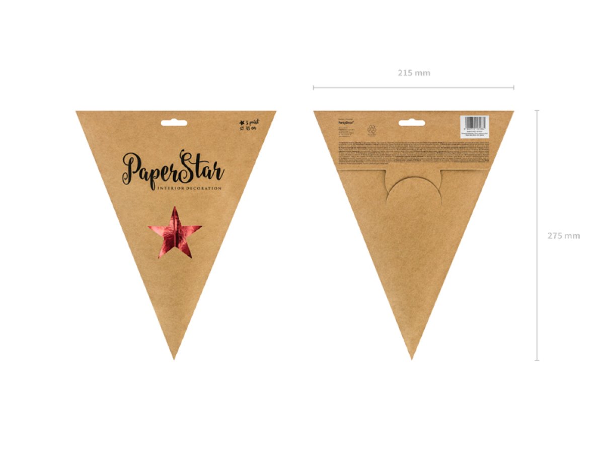 Hængende Stjerne Rød til 29 kr. på Temashop.dk