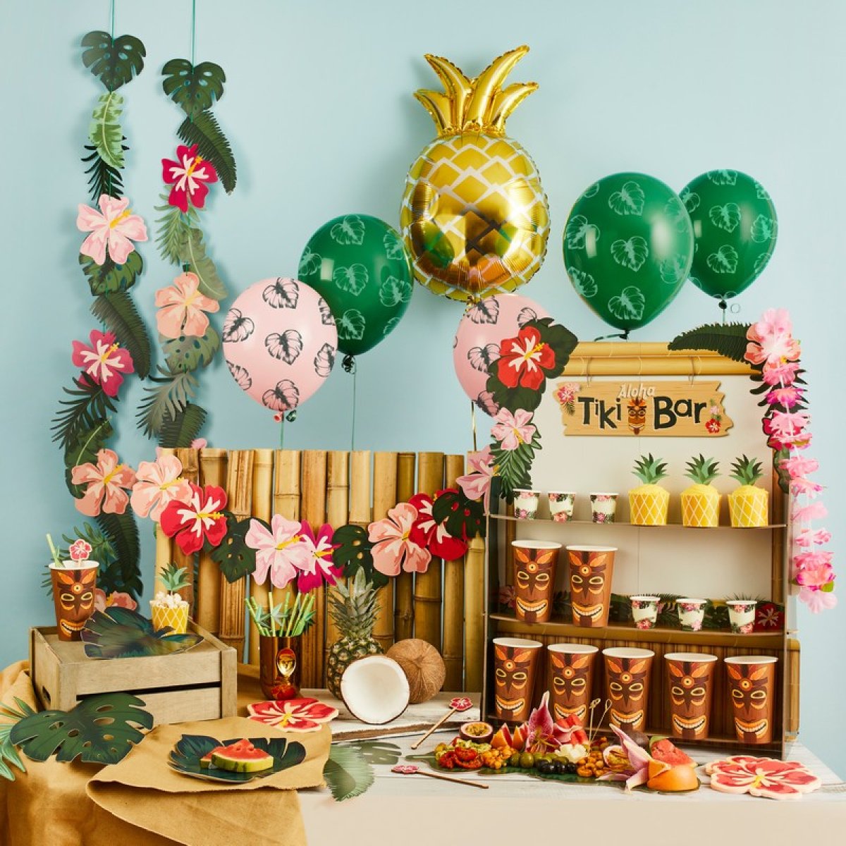 Tropisk Blomster Guirlande til 39 kr. på Temashop.dk