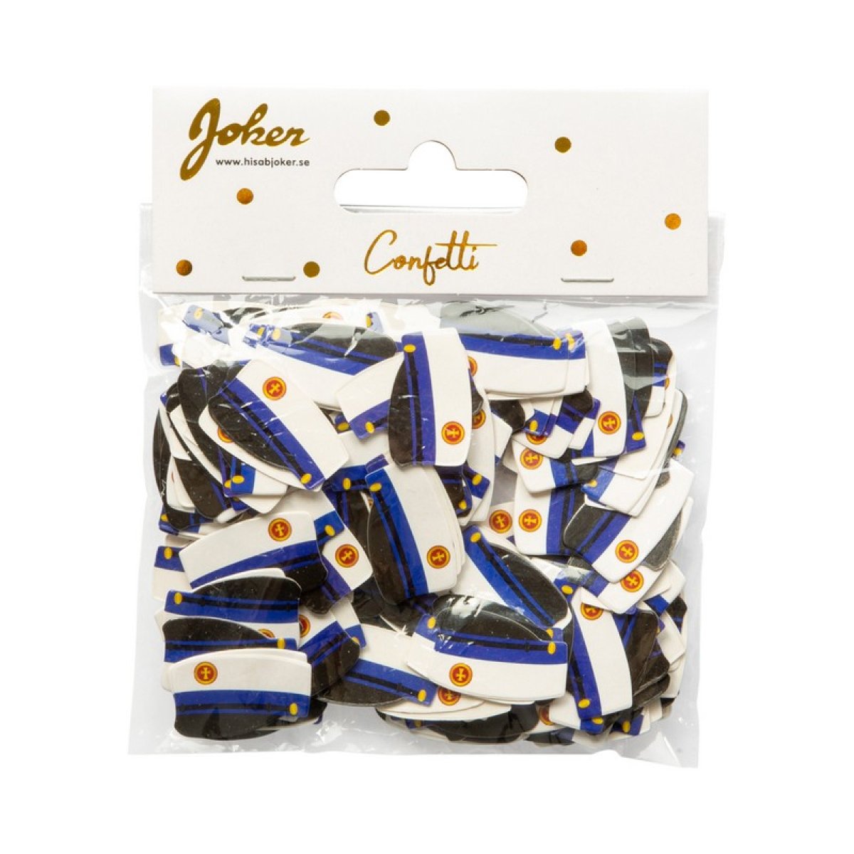 Studenterhuer Konfetti Blå til 19 kr. på Temashop.dk