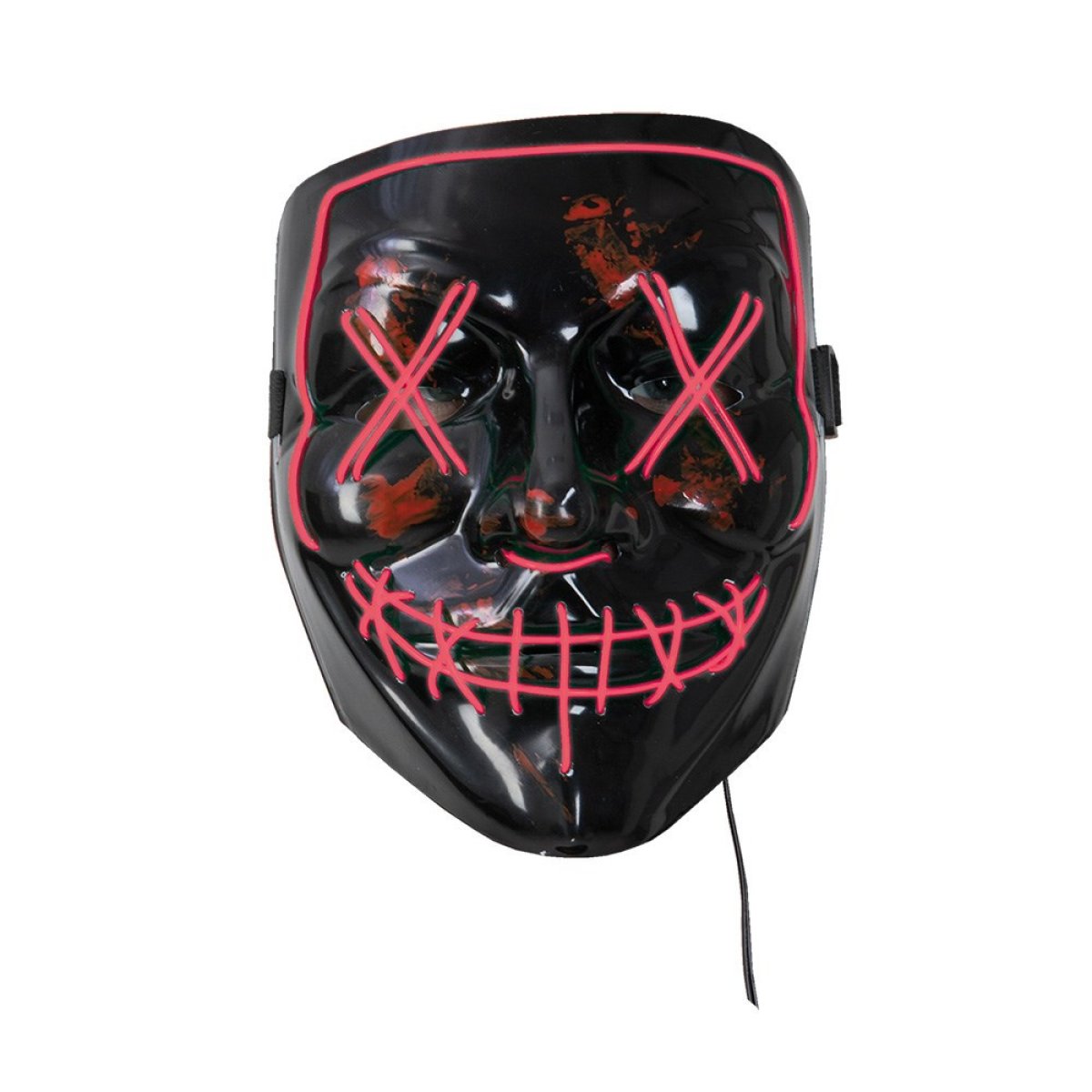 LED Horror Maske Rød til 119 kr. på Temashop.dk