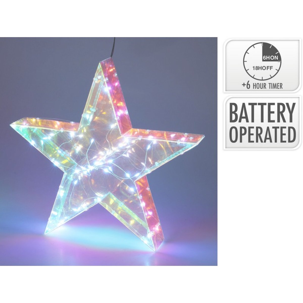 LED Stjerne Regnbue til 69 kr. på Temashop.dk