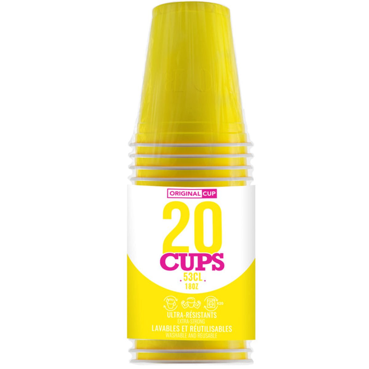 Køb Beer Pong Kopper Gul til kun 69 kr | Temashop.dk