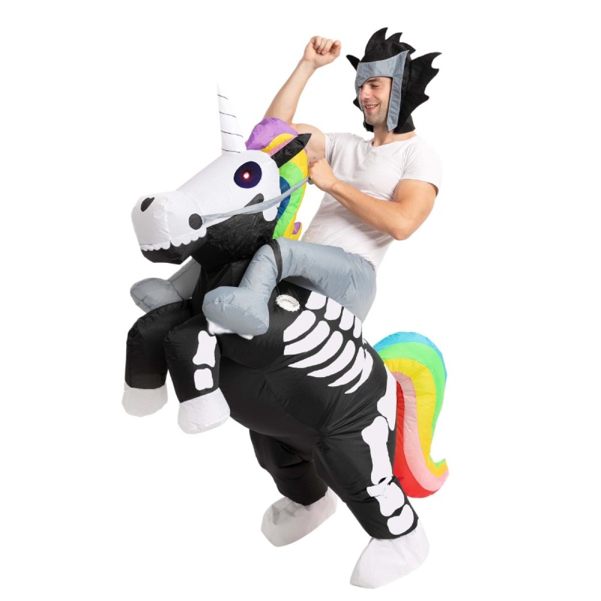 Oppustelig Enhjørning Skelet Kostume til 499 kr. på Temashop.dk