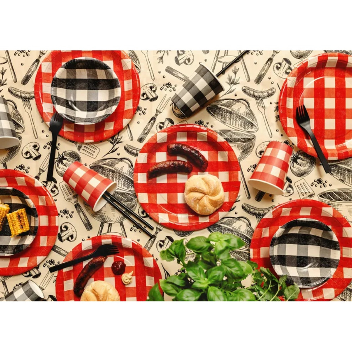 Ternede Picnic Paptallerkener til 39 kr. på Temashop.dk