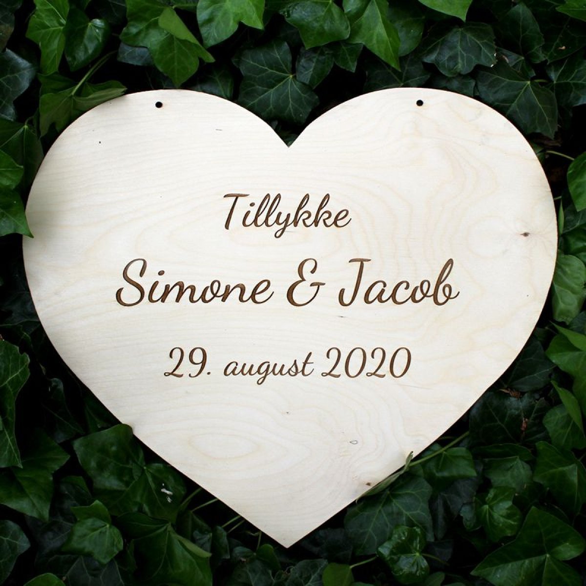 Personligt Hjerte Æresport Skilt til 499 kr. på Temashop.dk