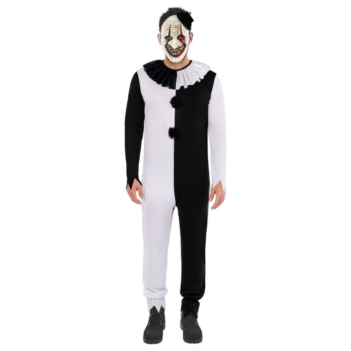 Terror Klovn Kostume Sort/Hvid til 249 kr. på Temashop.dk