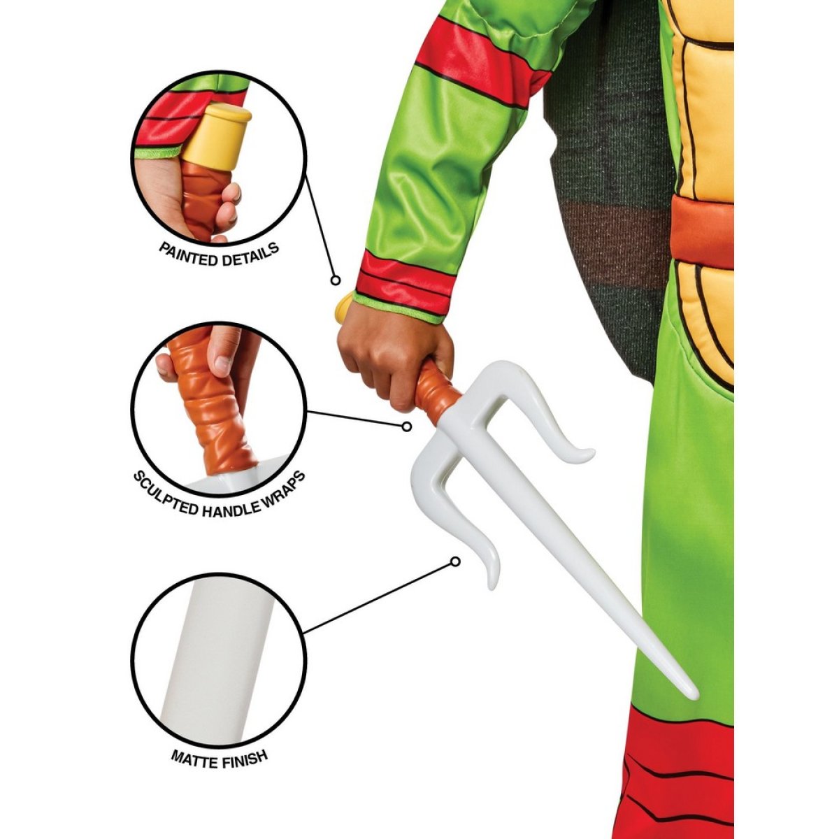 Teenage Mutant Ninja Turtles® Raphael Sais Legetøjsvåben til 109 kr. på ...