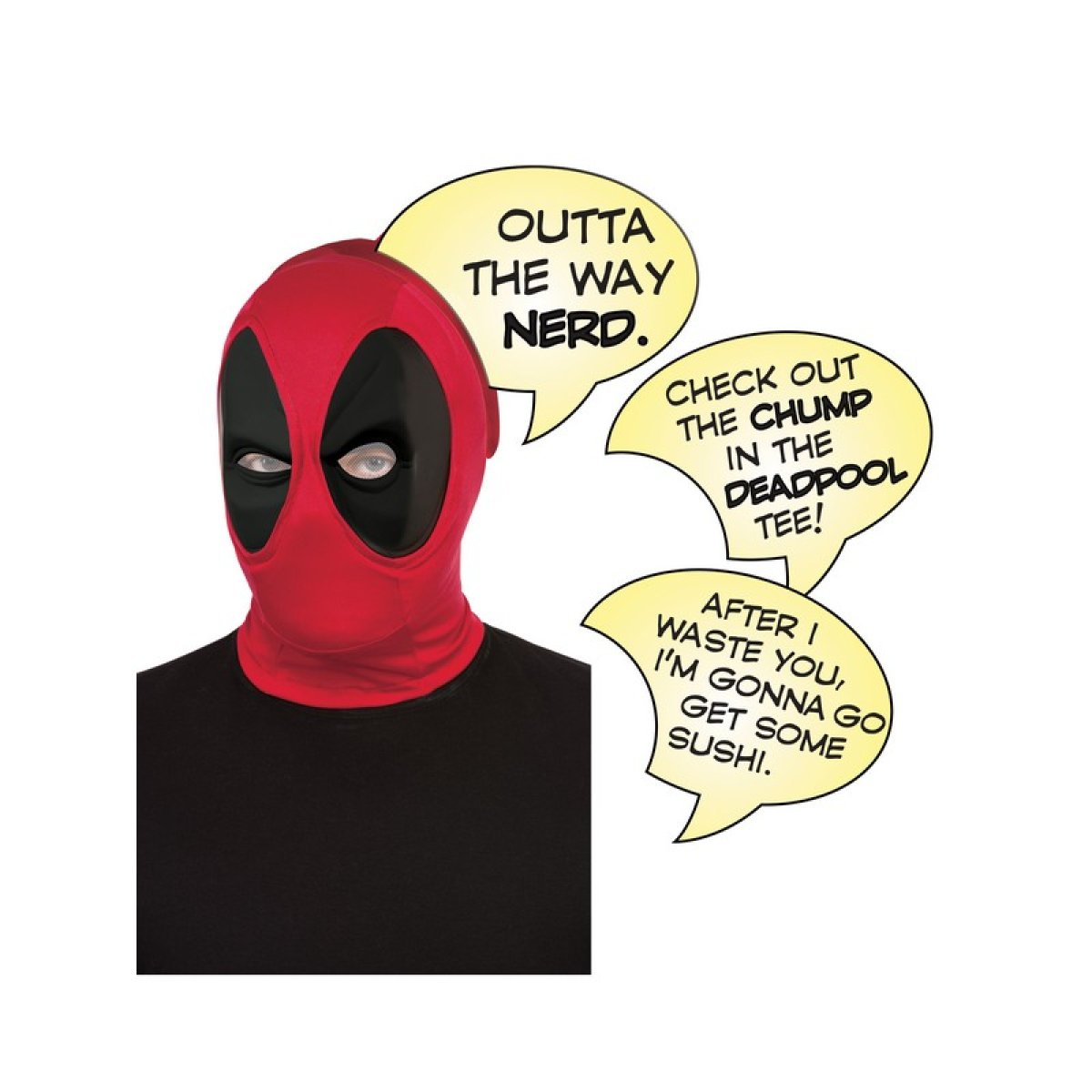 Deadpool® Maske & Talebobler til 319 kr. på Temashop.dk