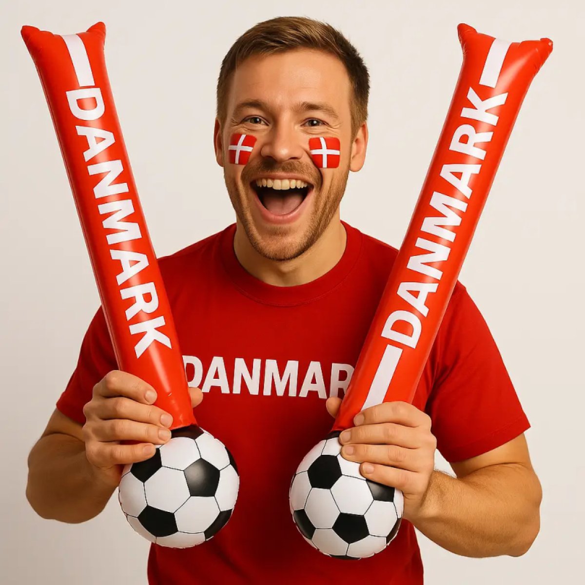 Danmark Fodbold Klappere til 39 kr. på Temashop.dk