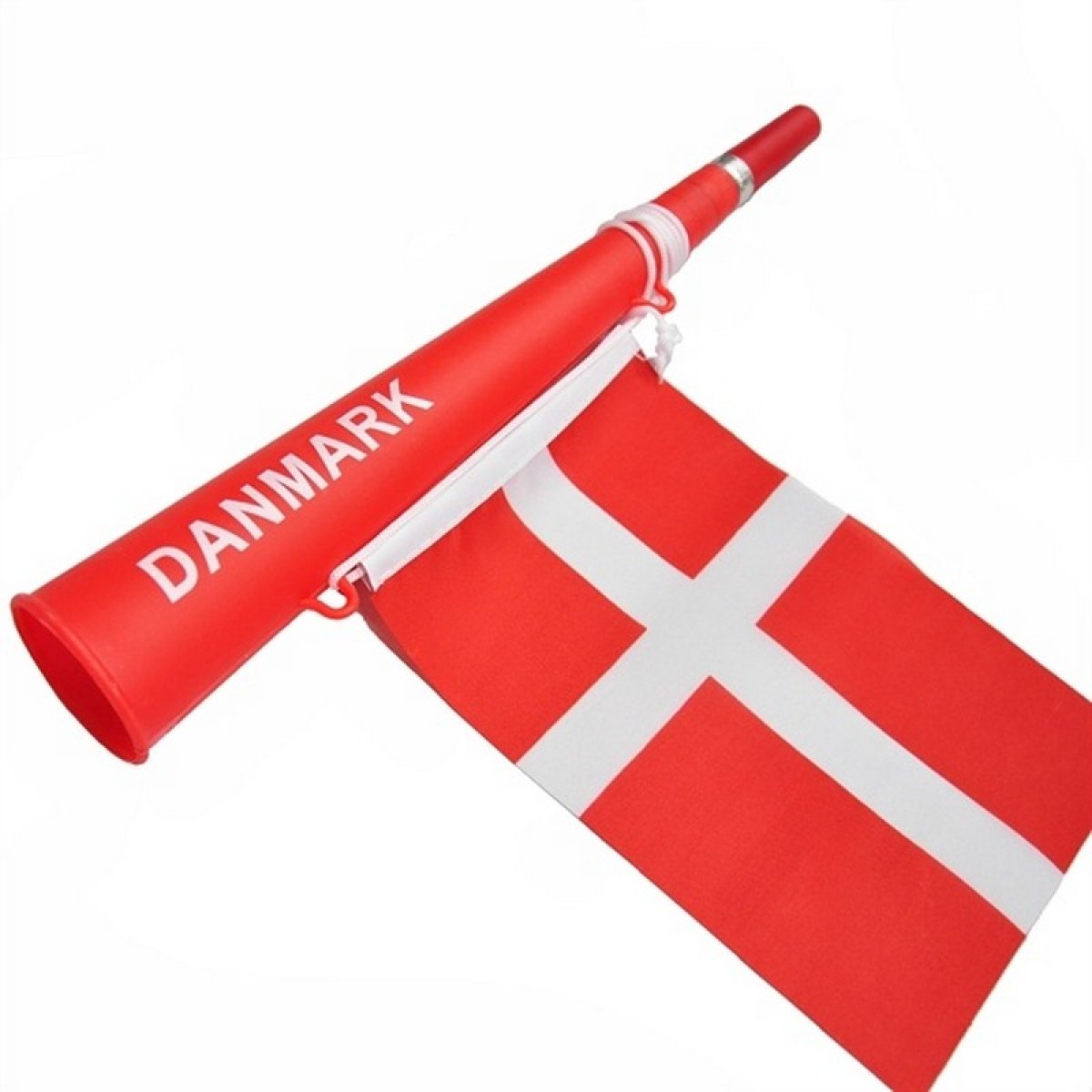 Danmark Fanhorn Med Flag til 49 kr. på Temashop.dk