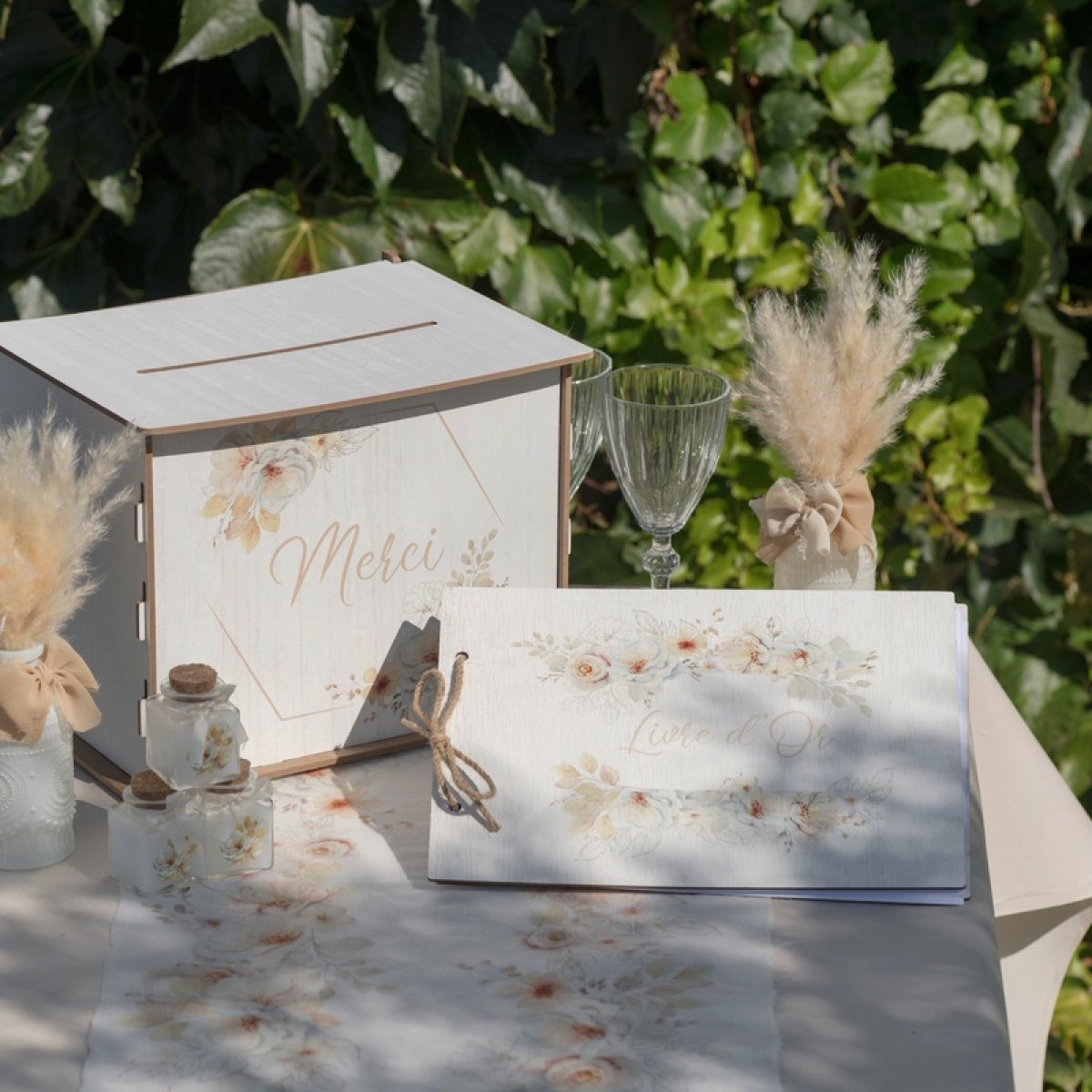 Blomster Bryllups Gaveæske Hvid til 139 kr. på Temashop.dk