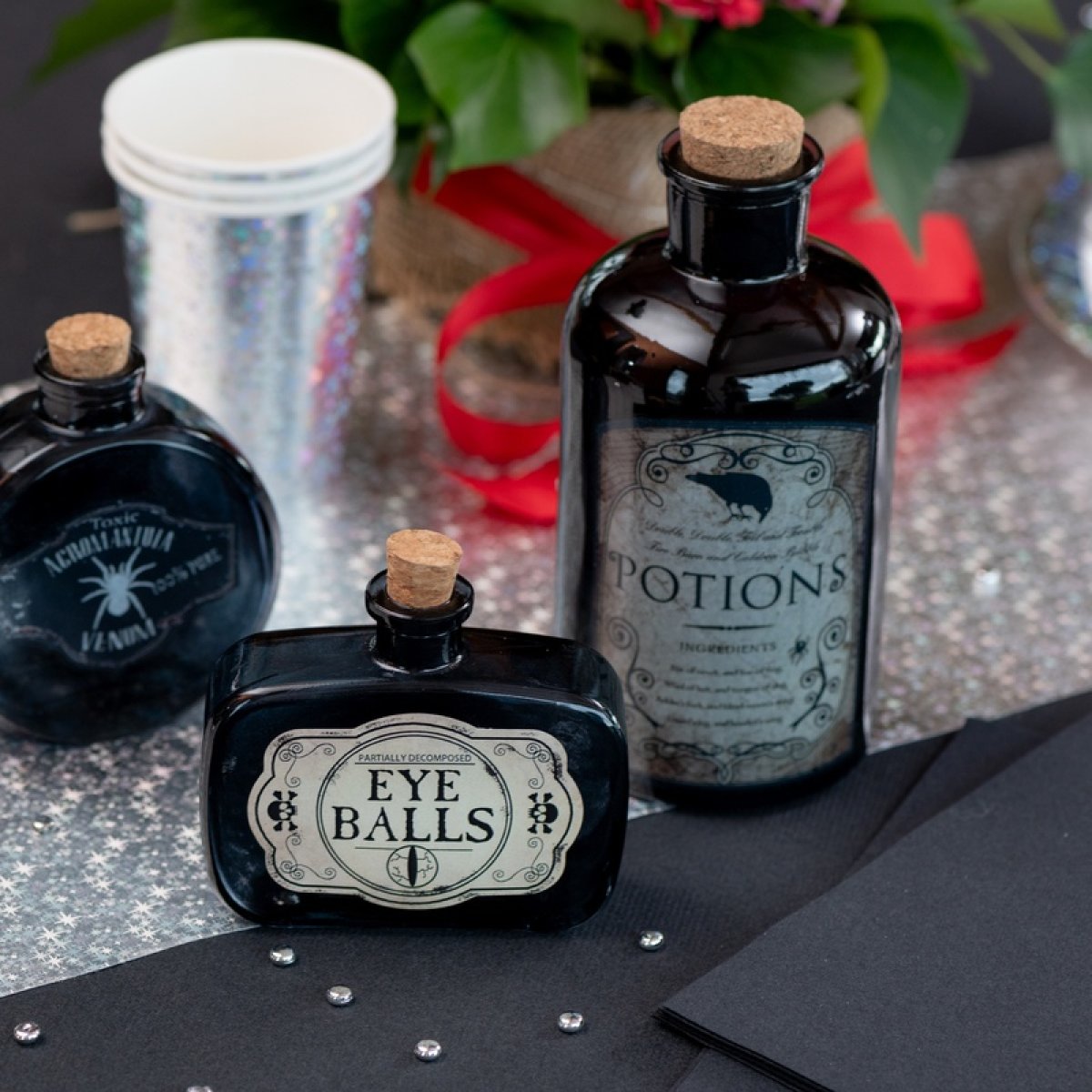 Edderkop Giftflaske Sort til 39 kr. på Temashop.dk