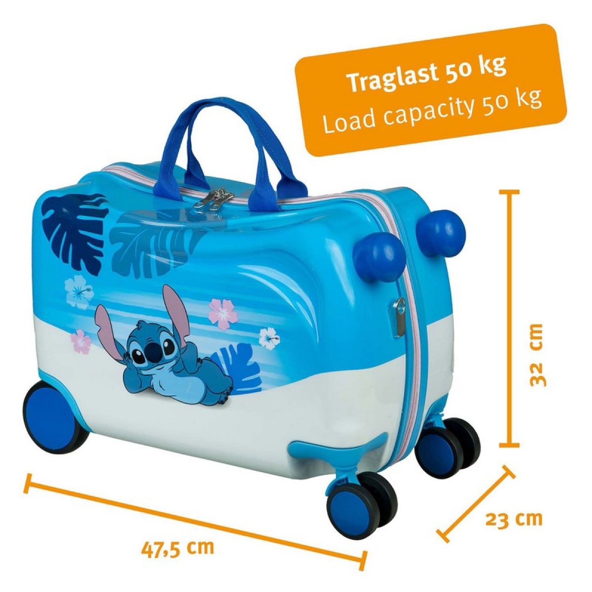 Stitch® Trolley Kuffert Blå til 689 kr. på Temashop.dk