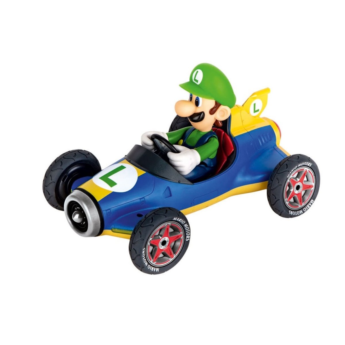Super Mario® Mach 8 Luigi Fjernstyret Bil til 579 kr. på Temashop.dk