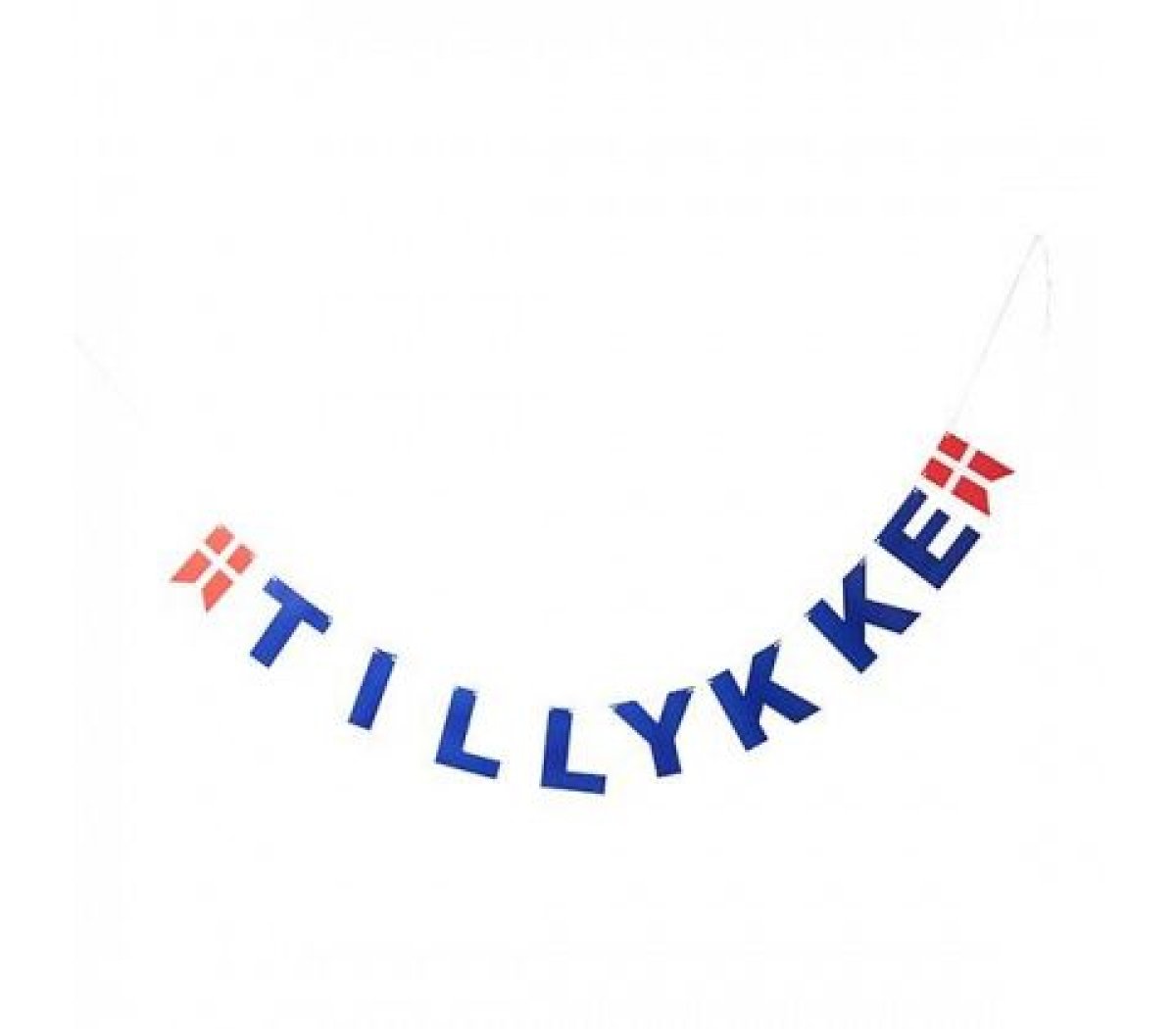 Tillykke Guirlande Blå til 39 kr. på Temashop.dk