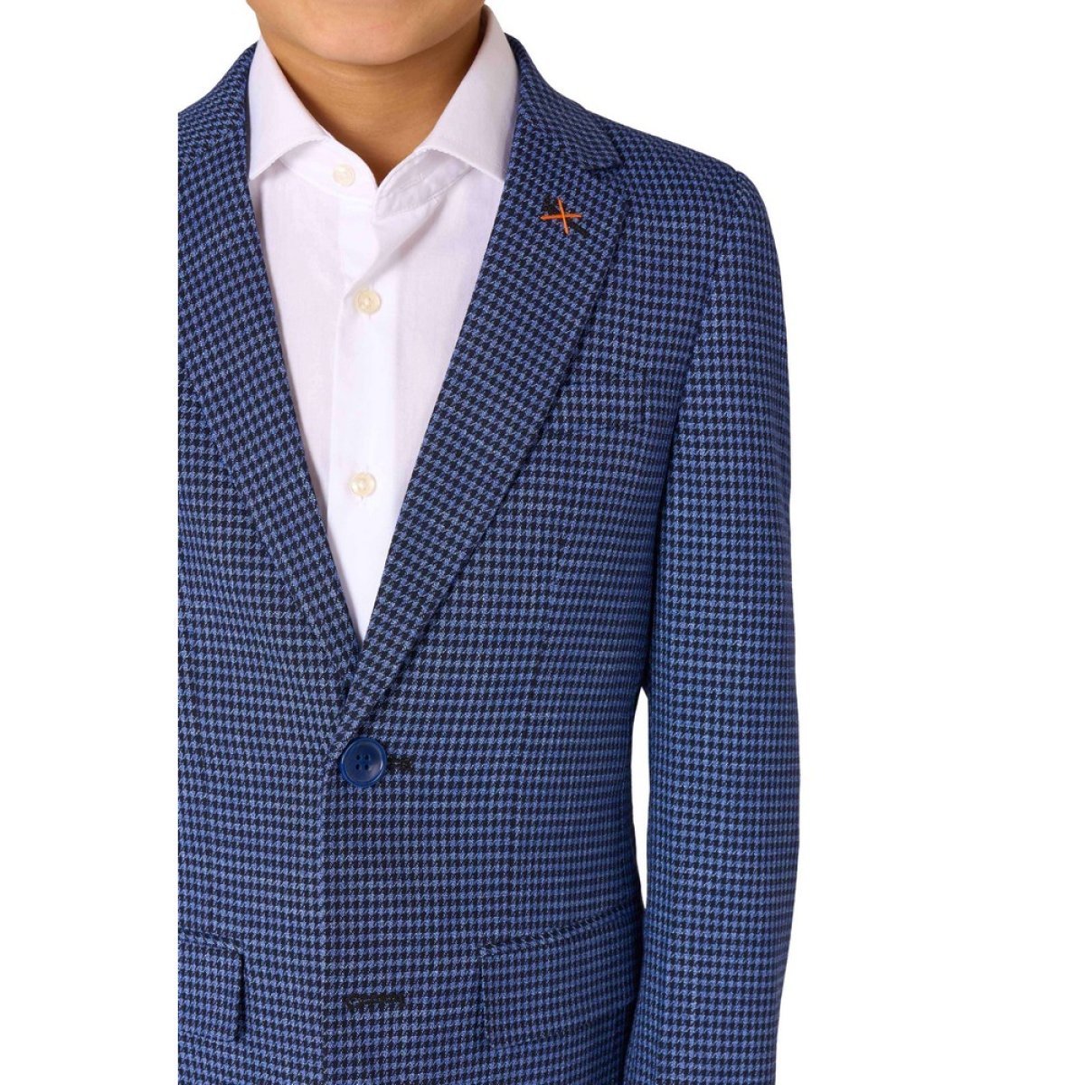 OppoSuits Daily® Checked Navy Børnejakkesæt til 599 kr. på Temashop.dk