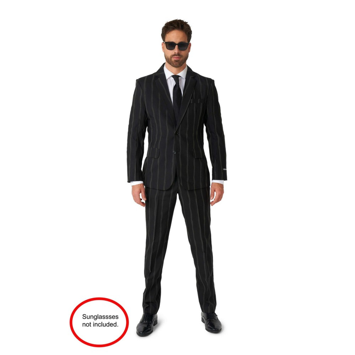 Suitmeister® Glow Pinstripe Gangster Jakkesæt til 499 kr. på Temashop.dk