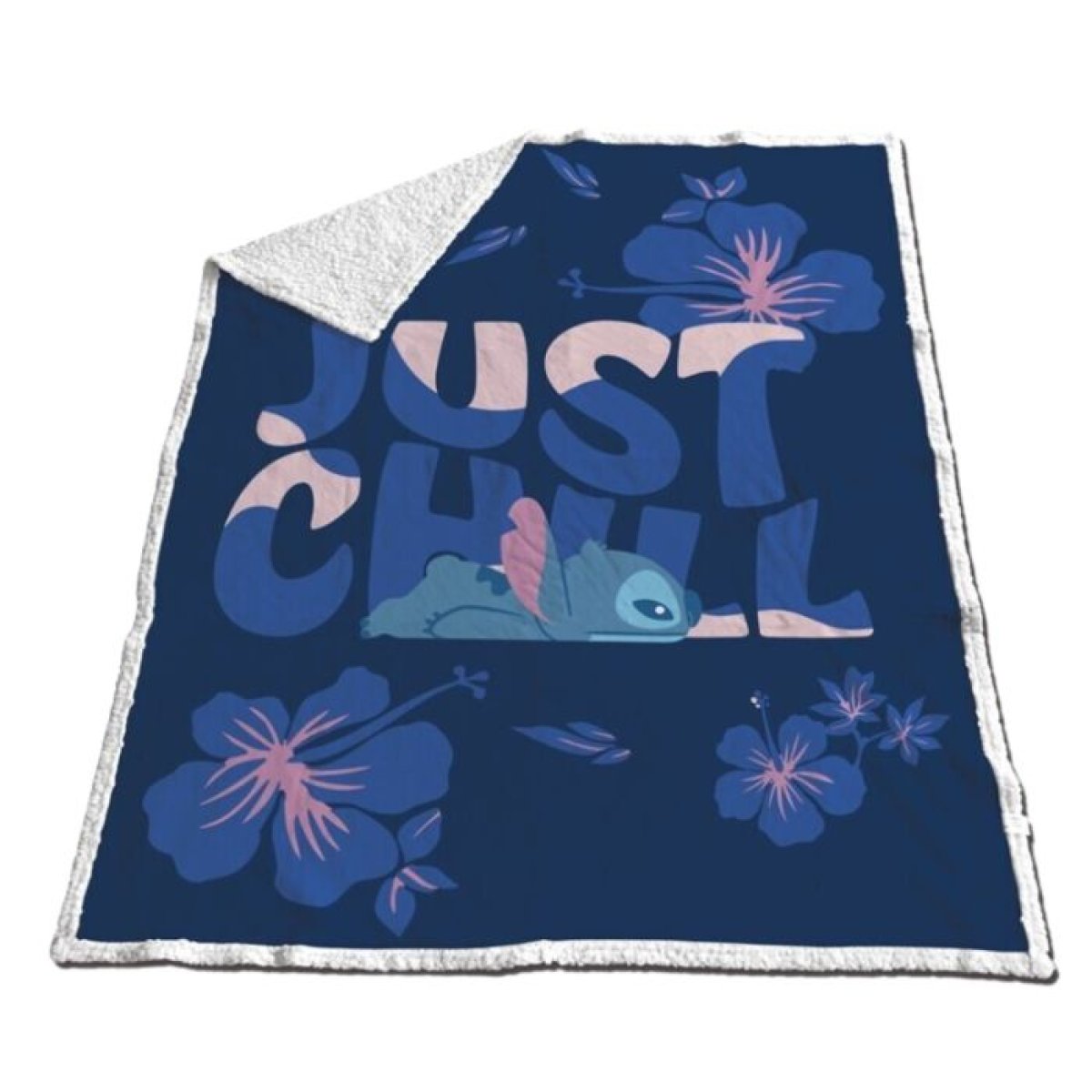 Lilo & Stitch® Just Chill Sherpa Fleecetæppe til 249 kr. på Temashop.dk