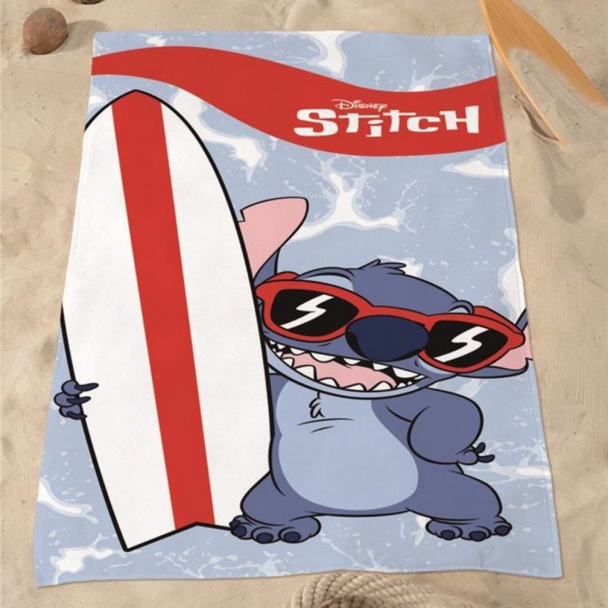 Lilo & Stitch® Surf Strandhåndklæde til 89 kr. på Temashop.dk