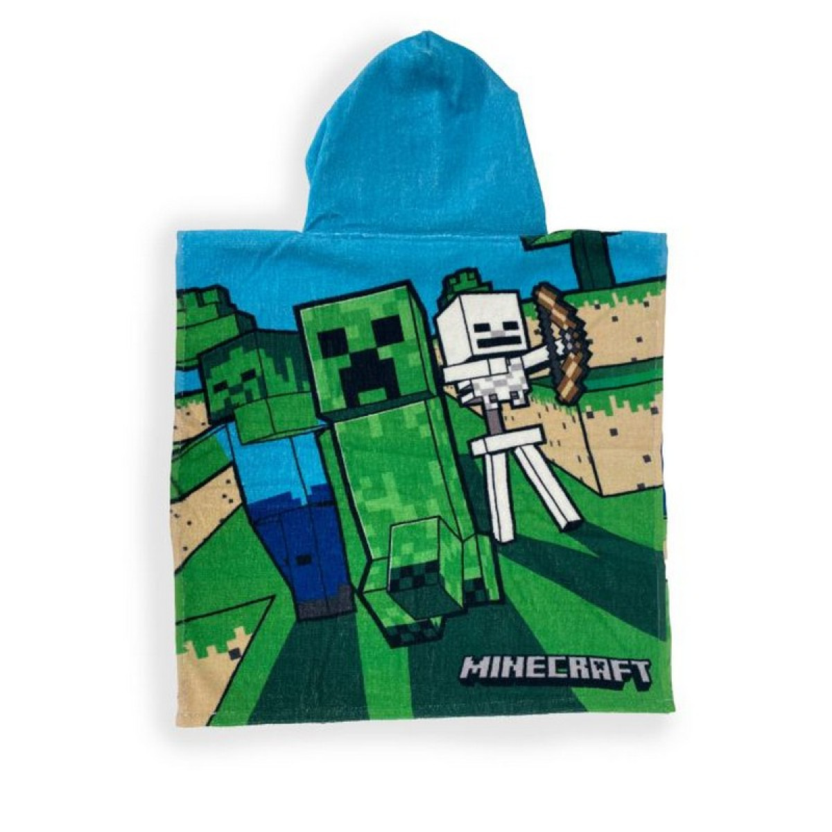 Minecraft® Creeper Håndklædeponcho til 129 kr. på Temashop.dk