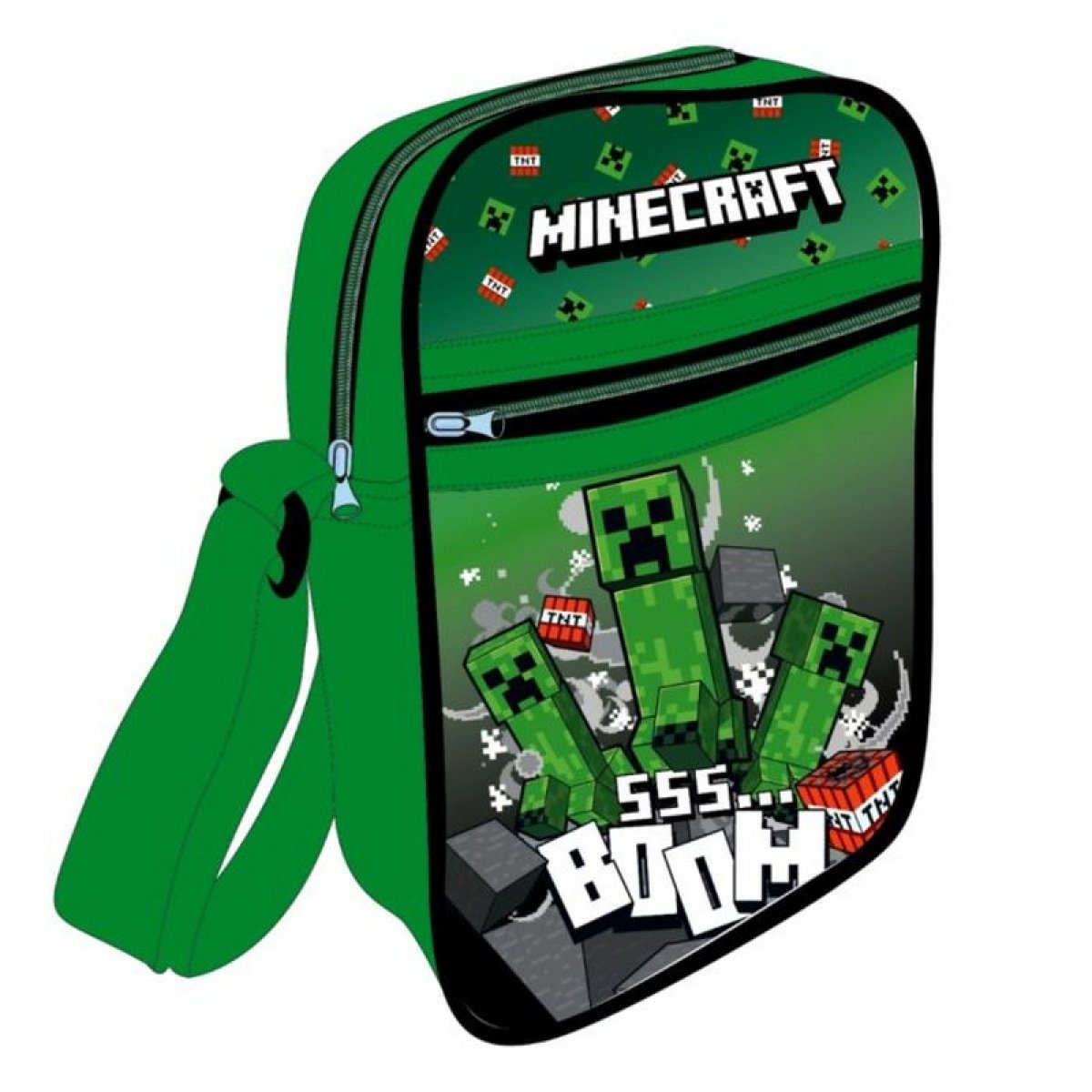 Minecraft® Creeper Skuldertaske Grøn til 69 kr. på Temashop.dk