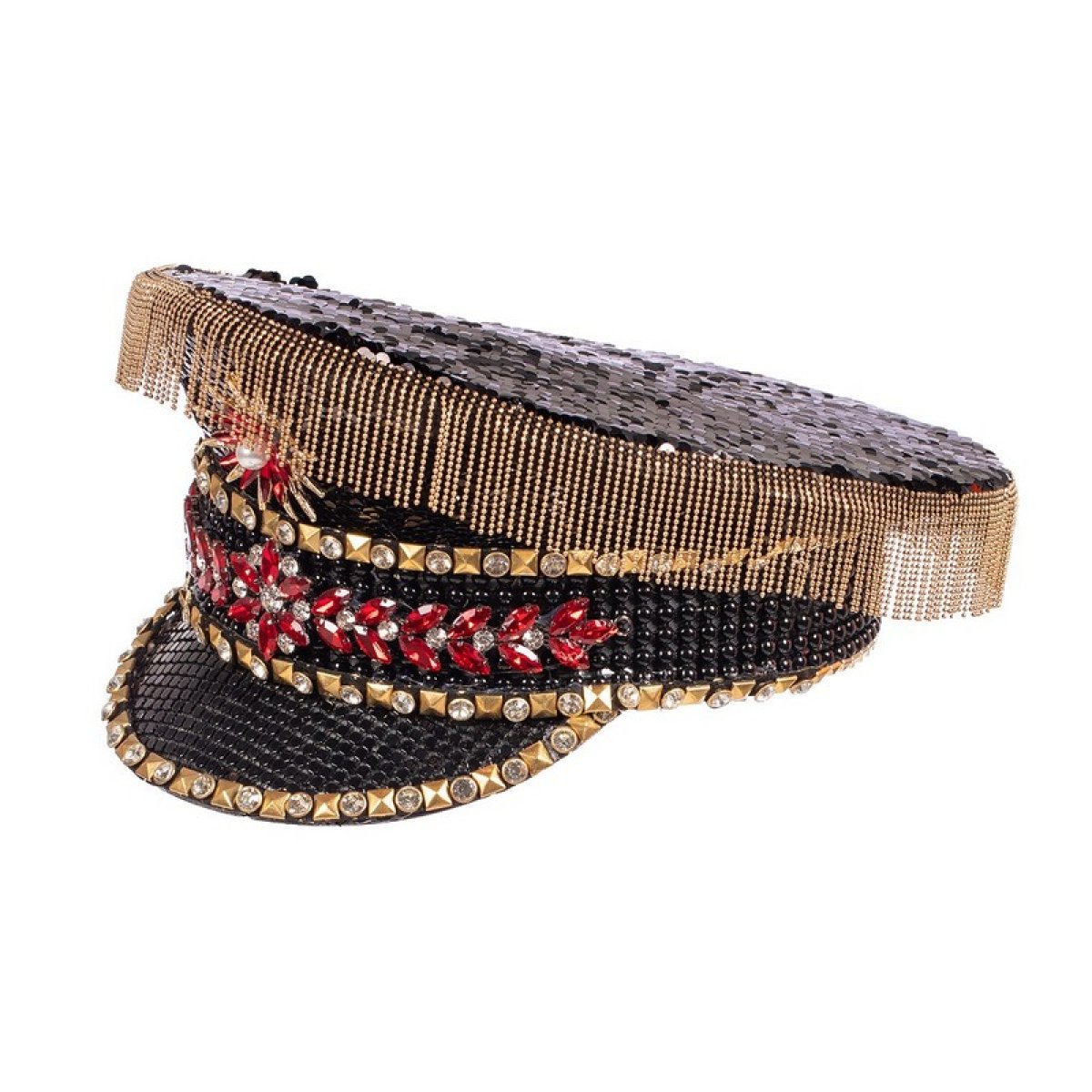 Burning Man Kaptajnhat Guld/Rød til 349 kr. på Temashop.dk