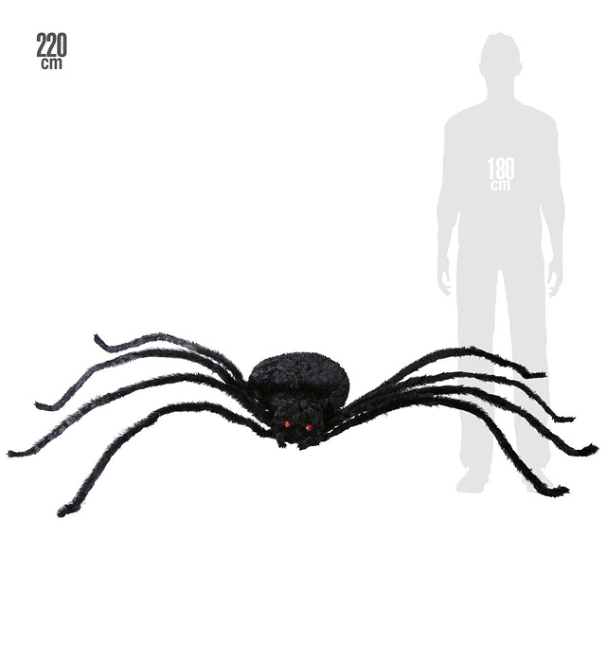 Kæmpe Bøjelig Edderkop Sort til 269 kr. på Temashop.dk